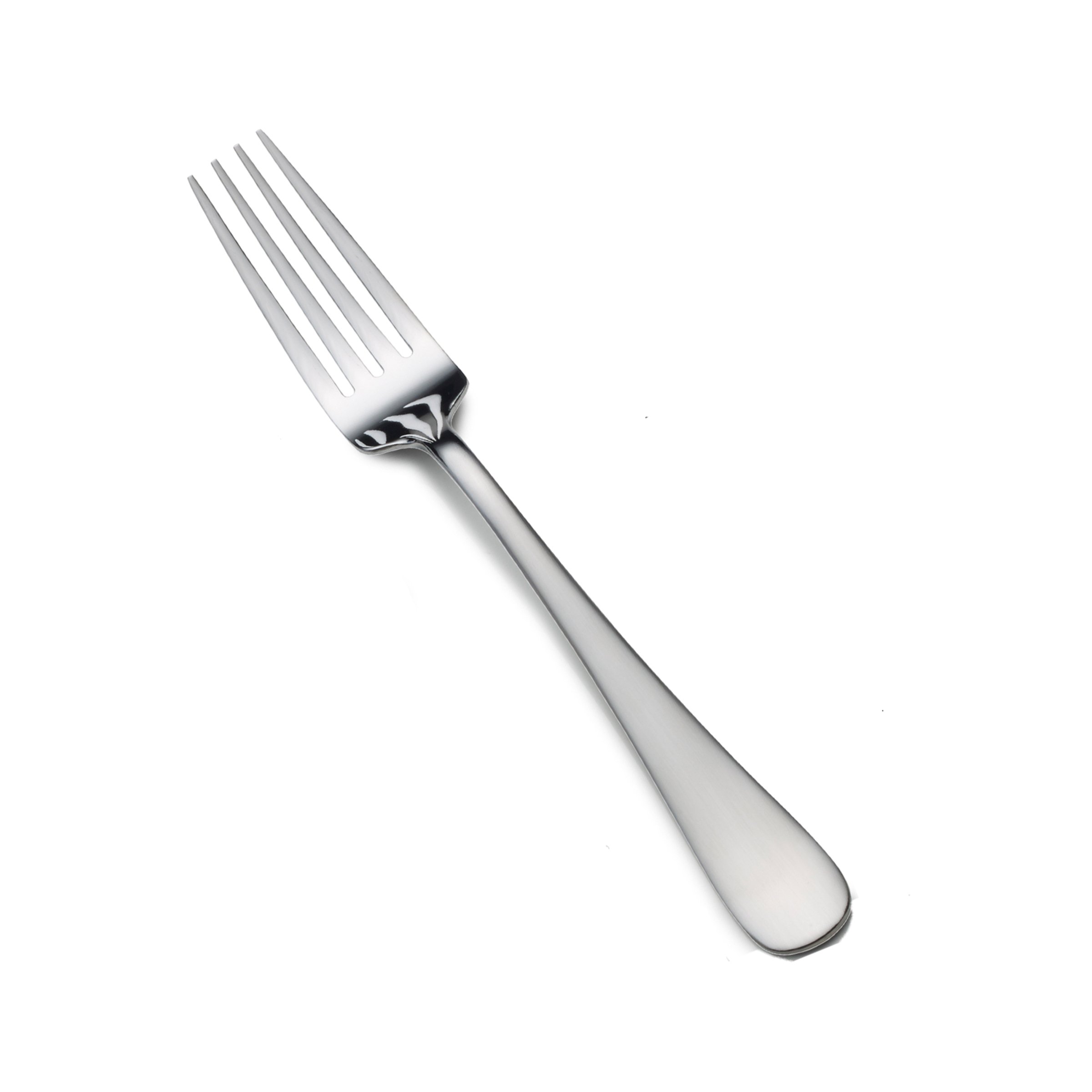 Gourmet Basics by Mikasa Satin Symmetry Stainless Steel Dinner Fork, Set of 10