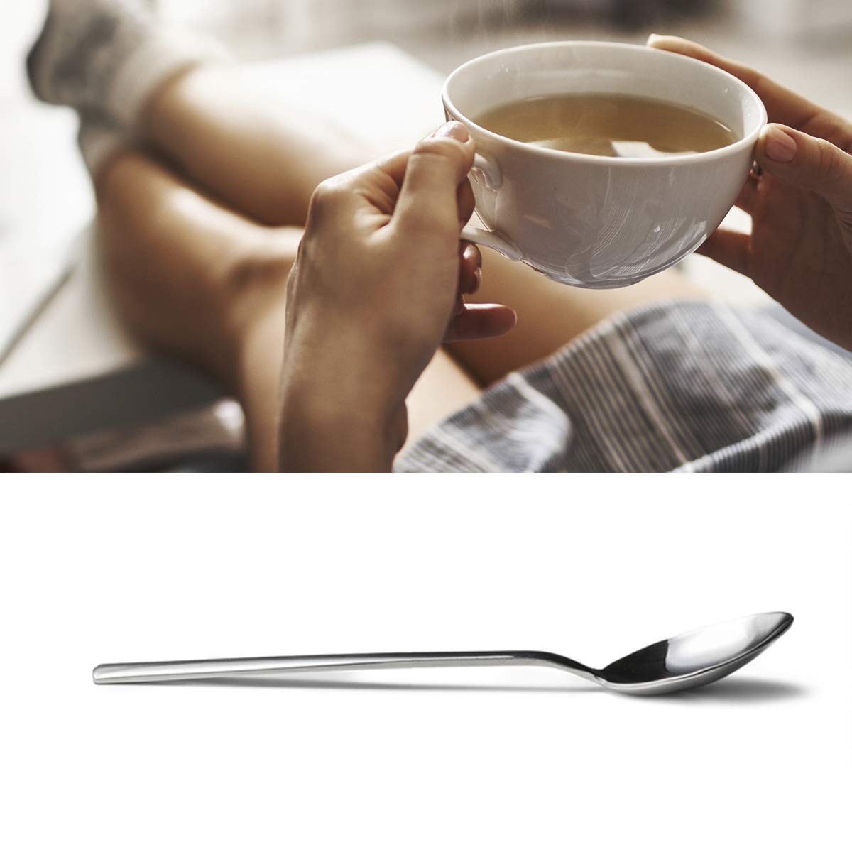 Love You for Infinitea Spoon Teaspoon Engraved Stainless Steel, Best Friend Besties Tea Lover Couple Gifts for Birthday Christmas Wedding Anniversary