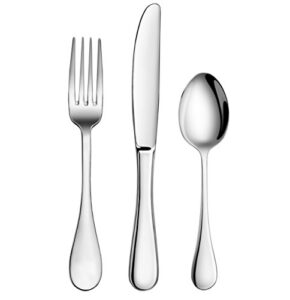 artaste 59380 rain 18/10 stainless steel flatware 36-piece set, service of 12