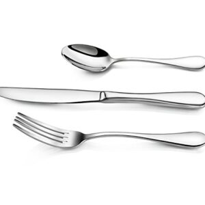 Artaste 59380 Rain 18/10 Stainless Steel Flatware 36-Piece set, Service of 12