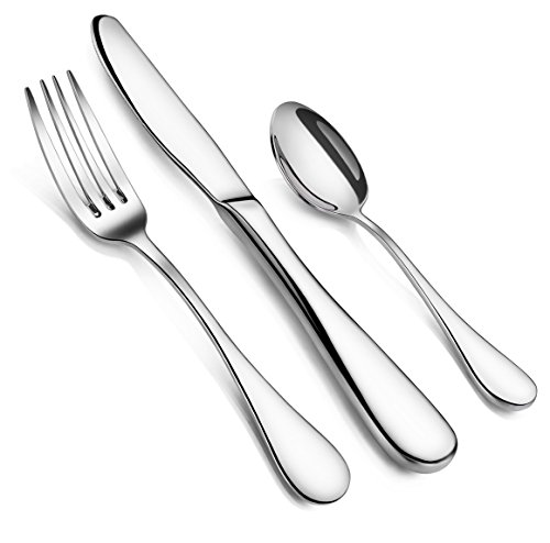 Artaste 59380 Rain 18/10 Stainless Steel Flatware 36-Piece set, Service of 12