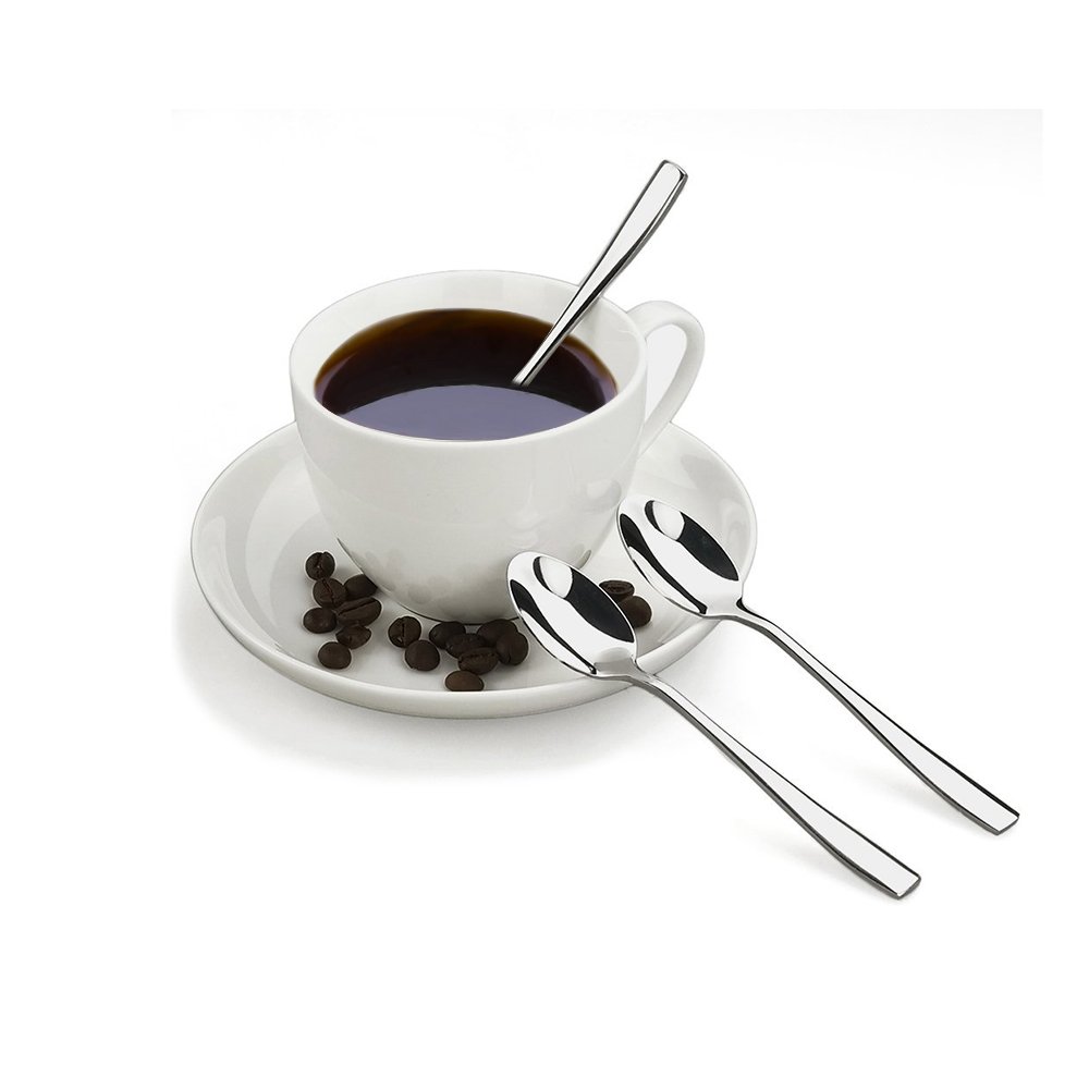 HOMMP Coffee Spoon, 16-Piece Stainless Steel Demitasse Espresso Spoons