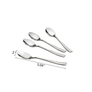 HOMMP Coffee Spoon, 16-Piece Stainless Steel Demitasse Espresso Spoons