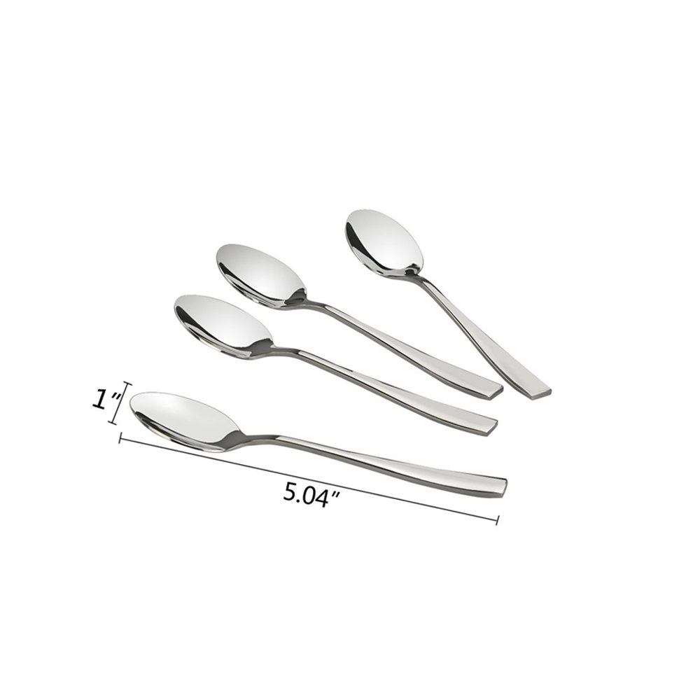 HOMMP Coffee Spoon, 16-Piece Stainless Steel Demitasse Espresso Spoons