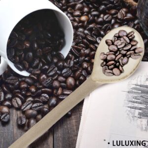 luluxing Ceramic Small Coffee Spoon Retro Small Porcelain Spoon Mini Teaspoons For Coffee Sugar Dessert Cute Tableware Pack of 3