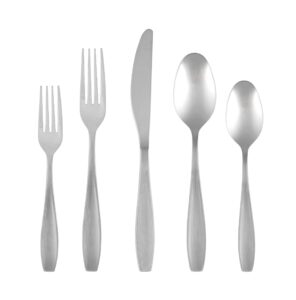 cambridge silversmiths tyrus satin mirror 89-piece flatware set