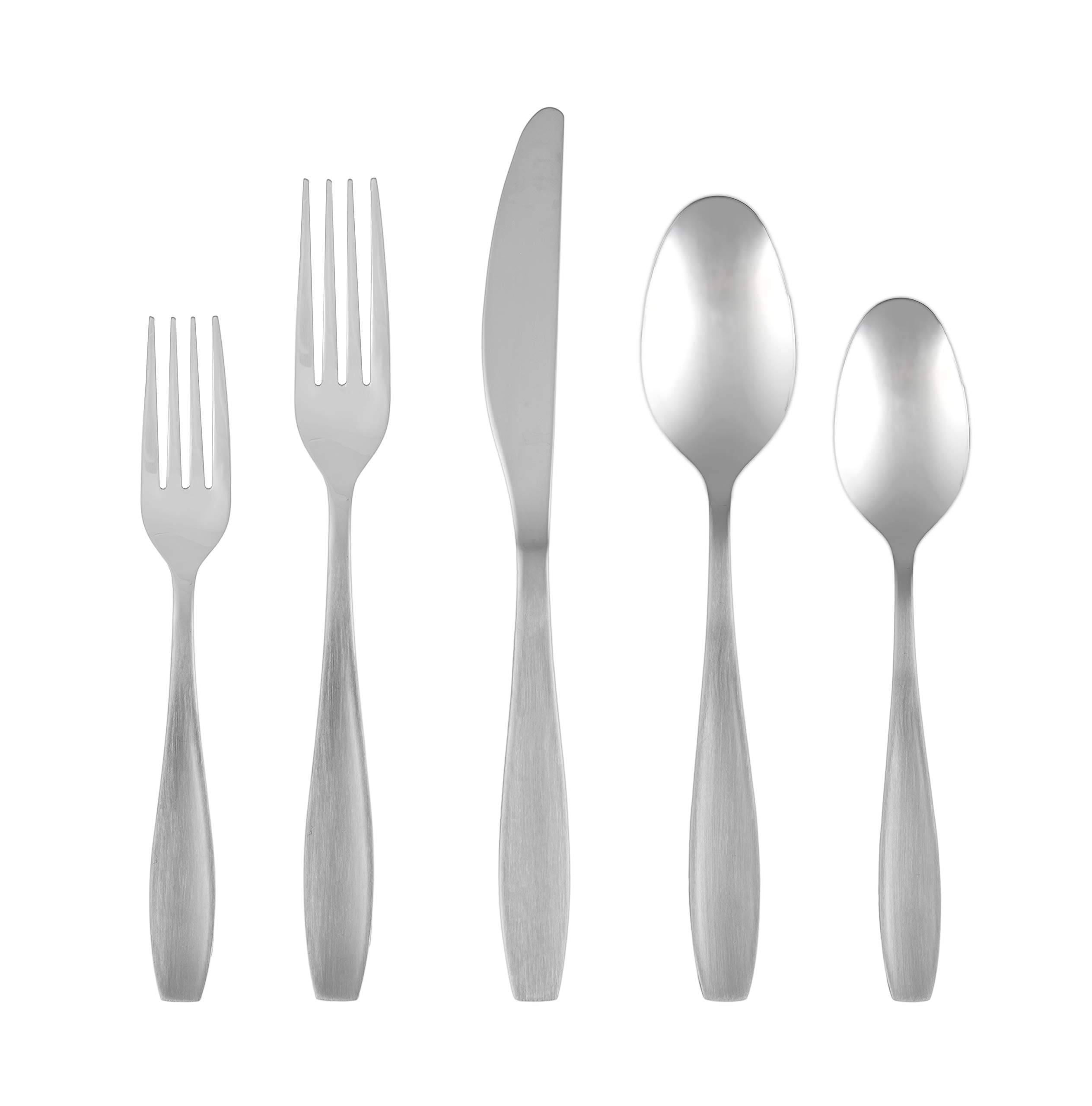 Cambridge Silversmiths Tyrus Satin Mirror 89-Piece Flatware Set