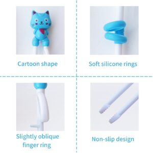 Chopsticks for Kids, 1 Pair Training Chopsticks for Kids, Cute Cat Learning Practice Chopsticks with Case