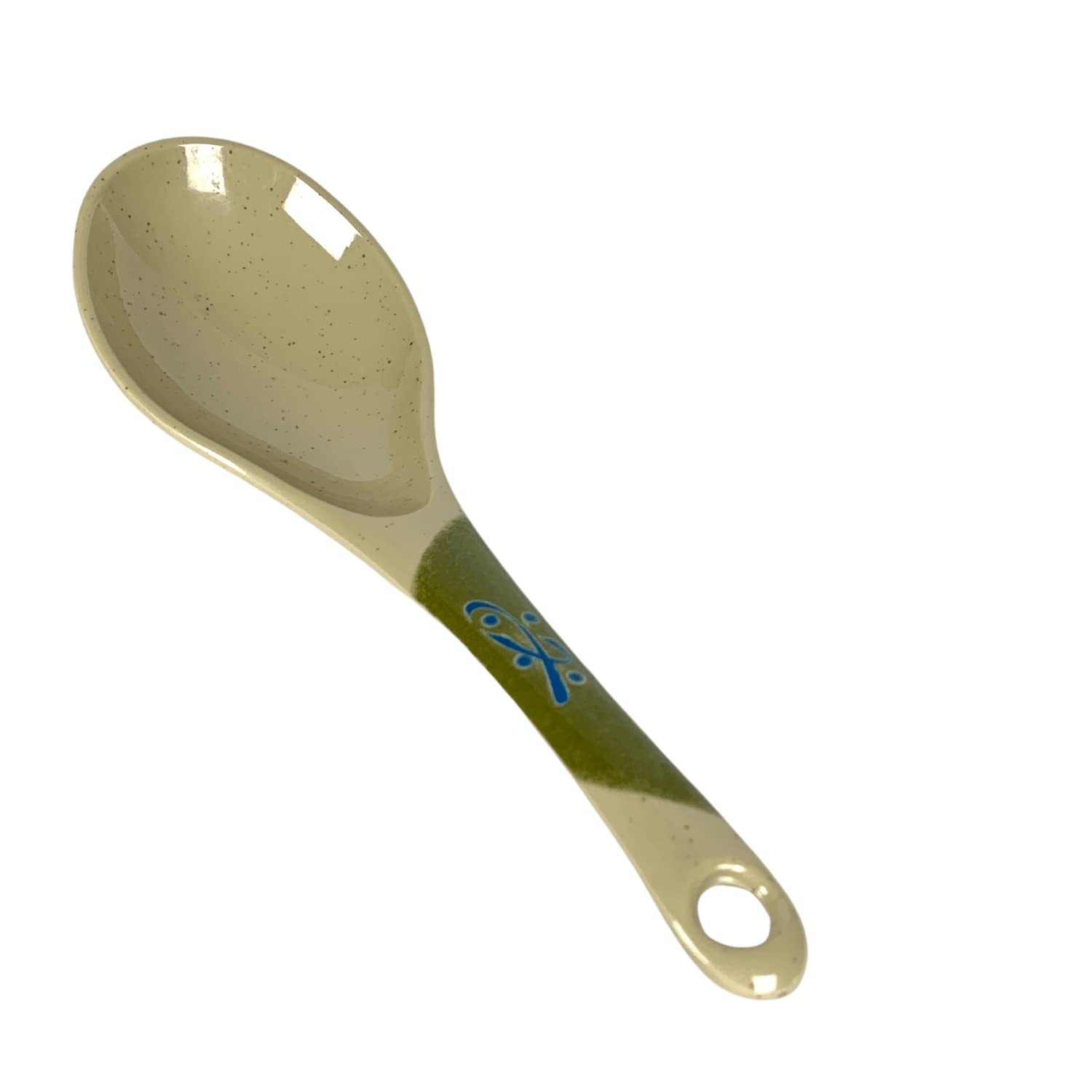 JapanBargain 2345, Set of 2 Serving Spoons Japanese Soup Serving Spoons Chinese Soup Serving Spoons Rice Serving Spoons Table Serving Spoons, Green Melamine