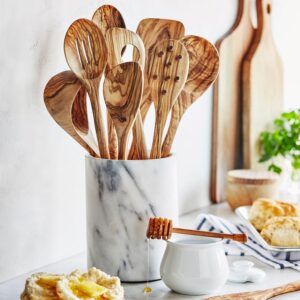 Sur La Table Olivewood Risotto Spoon, Tan