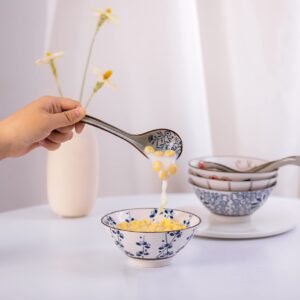 Ceramic Soup Spoon 4 pcs Hand-Made