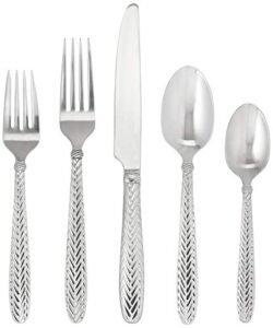 wallace reins 18/10 stainless steel flatware set, 20-piece, service for 4