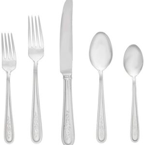 Lenox Opal Innocence Flatware, 20-Piece Set, Metallic