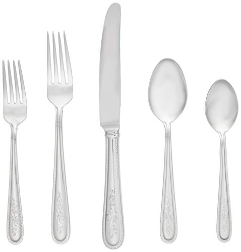 Lenox Opal Innocence Flatware, 20-Piece Set, Metallic