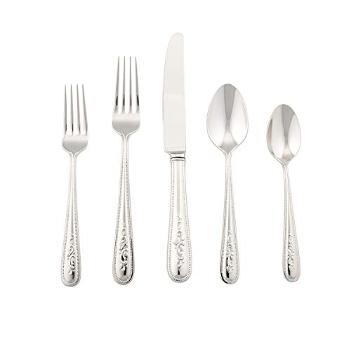 Lenox Opal Innocence Flatware, 20-Piece Set, Metallic