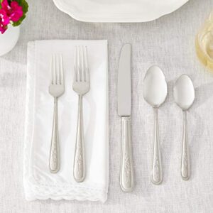 Lenox Opal Innocence Flatware, 20-Piece Set, Metallic