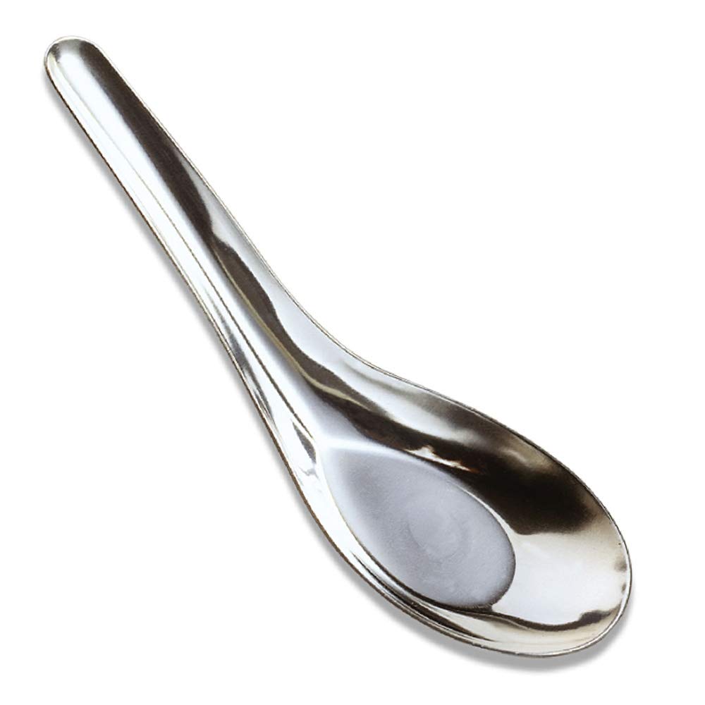 Stainless Chinese Soup Spoons, 12 pc #ISO9001