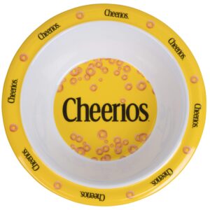 Cheerios 5pc Kids Plates Mealtime Feeding Set for Toddlers - Dinnerware Dish Set w Plate, Bowl, Cup, Utensils- BPA/PVC Free & Dishwasher Safe