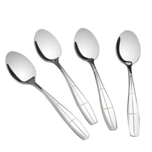 Eagrye Stainless Steel Flatware Dessert Spoons, Set of 12