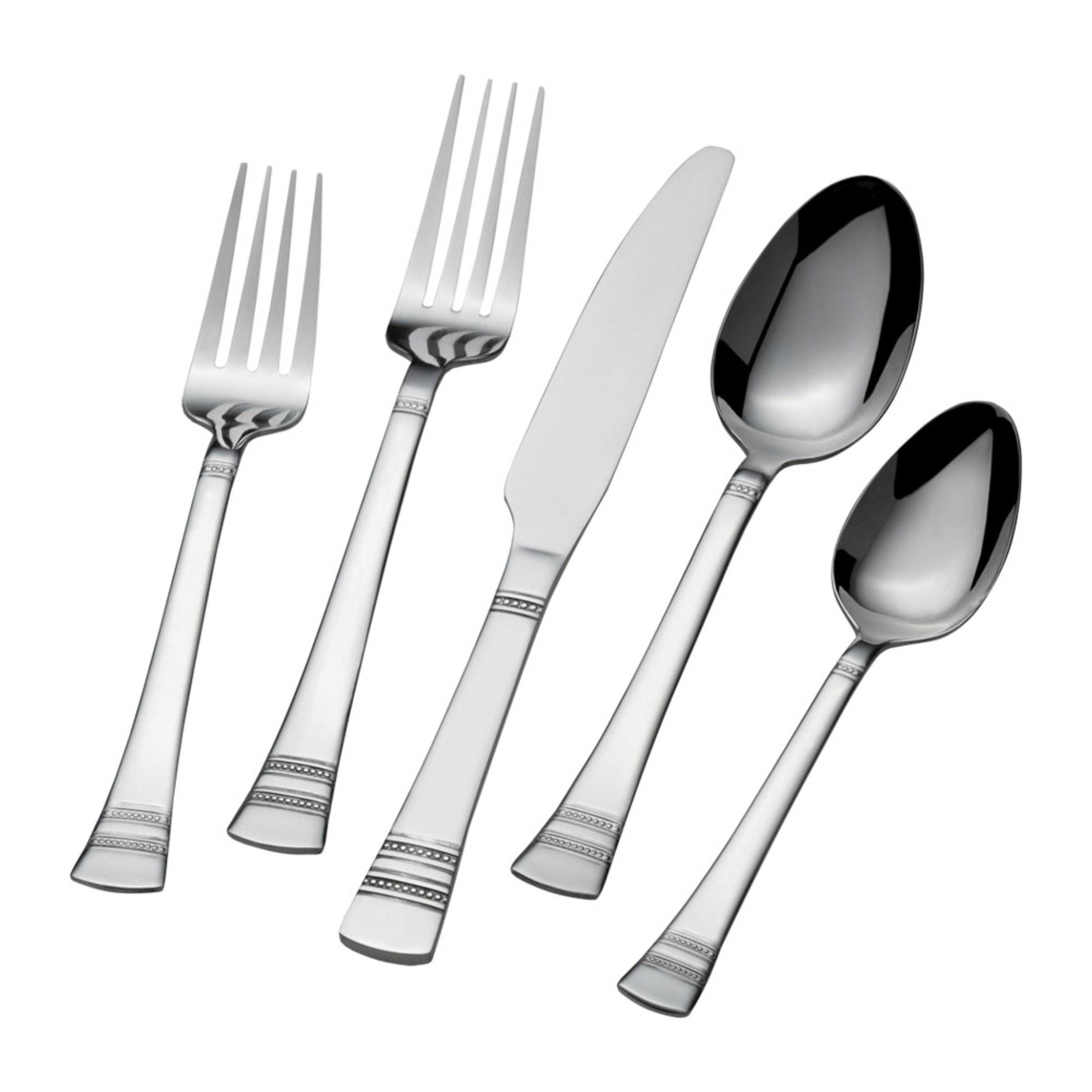 International Silver Kensington 20-Piece Stainless Steel Flatware Set, Service for 4