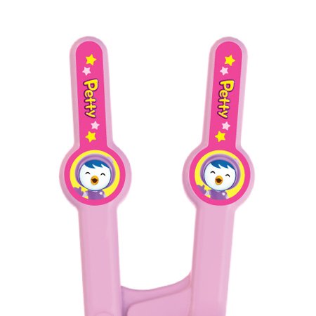 Merae Deals Pororo Edison Training Chopsticks for Right Handed 2 Step, Pink