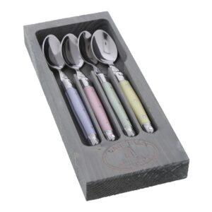 jean dubost 4 dessert spoons, pastel