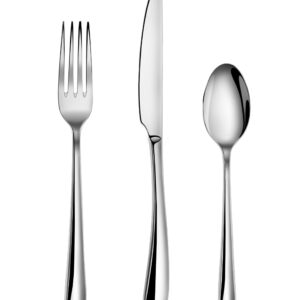 Artaste 56518 Rain II Forged 18/10 Stainless Steel Flatware 36-Piece Set, Service for 12