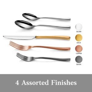 Artaste 56518 Rain II Forged 18/10 Stainless Steel Flatware 36-Piece Set, Service for 12