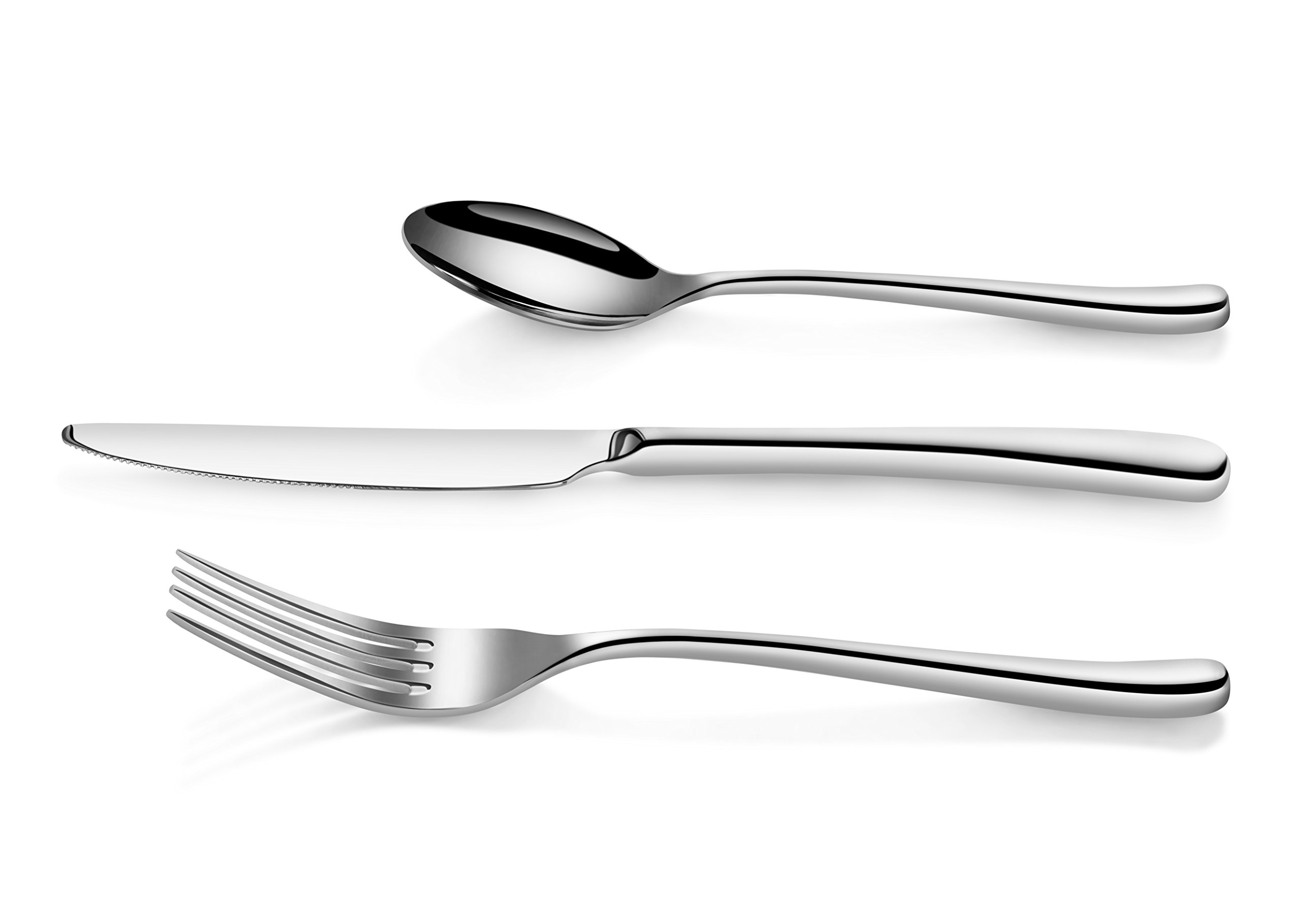 Artaste 56518 Rain II Forged 18/10 Stainless Steel Flatware 36-Piece Set, Service for 12