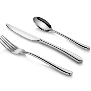 Artaste 56518 Rain II Forged 18/10 Stainless Steel Flatware 36-Piece Set, Service for 12