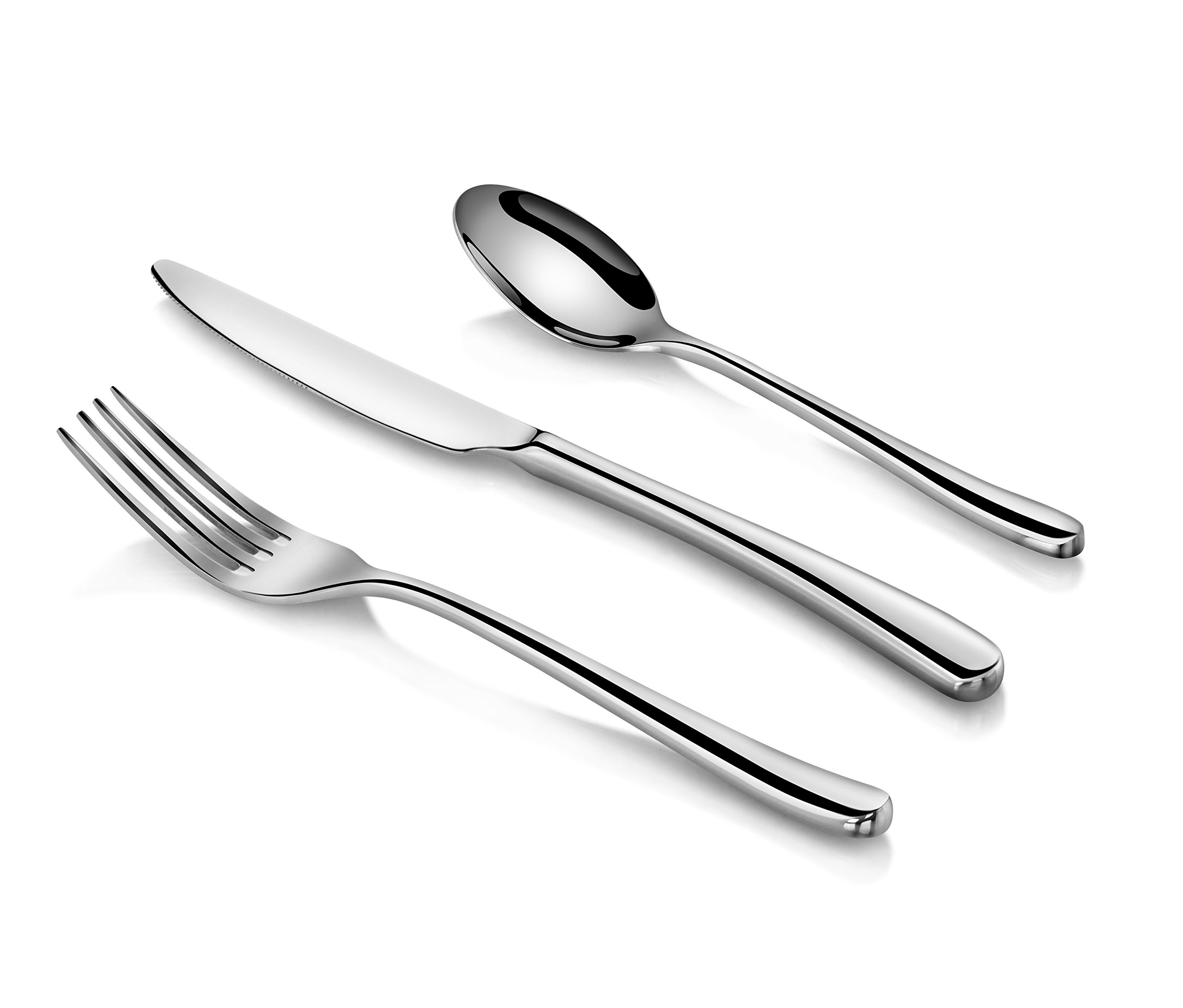 Artaste 56518 Rain II Forged 18/10 Stainless Steel Flatware 36-Piece Set, Service for 12