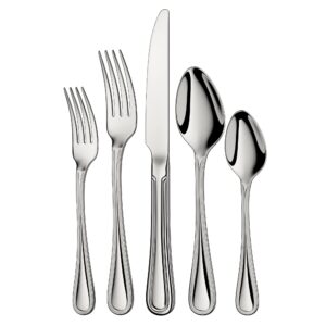 20 pieces 18/10 stainless steel flatware set, service for 4, heavy duty and dishwasher safe silverware set