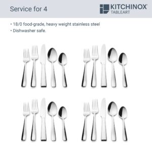 Kitchinox Flatware, Service for 4/20 Piece Set, Julia