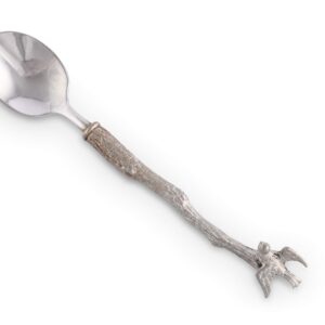 Vagabond House Pewter Song Bird Jam/Jelly/Fruit/Dip Spoon 6 inch Long