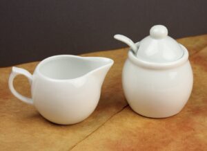 omniware culinary cream and sugar set,white