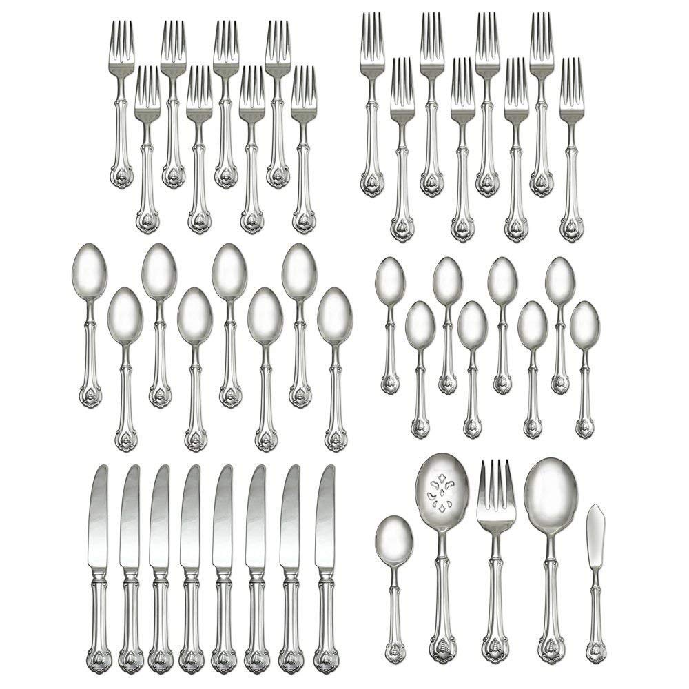 Wallace Napoleon Bee 18/10 Stainless Steel 45pc Flatware Set (Service for Eight)