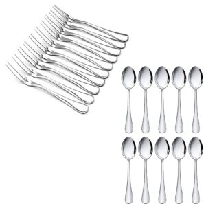 hosybal crab stainless steel forks,escargot forks 2 prong tasting appetizer forks portable cocktail salad fruit forks small appetizer demitasse spoons salad dessert coffee cocktail espresso flatware