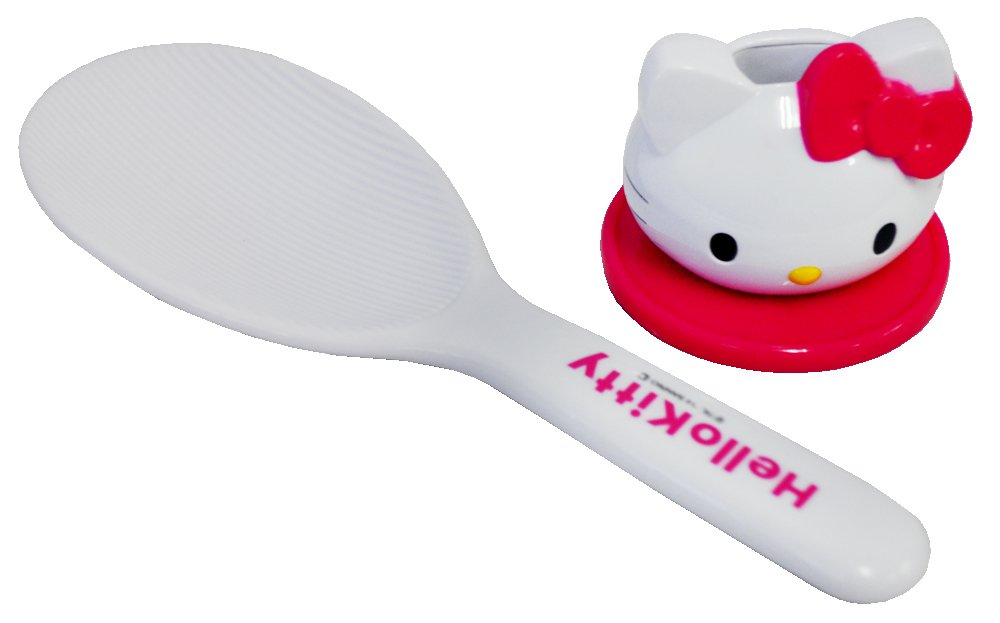 Sanrio Hello Kitty Shamoji (Rice Paddle) with a Stand