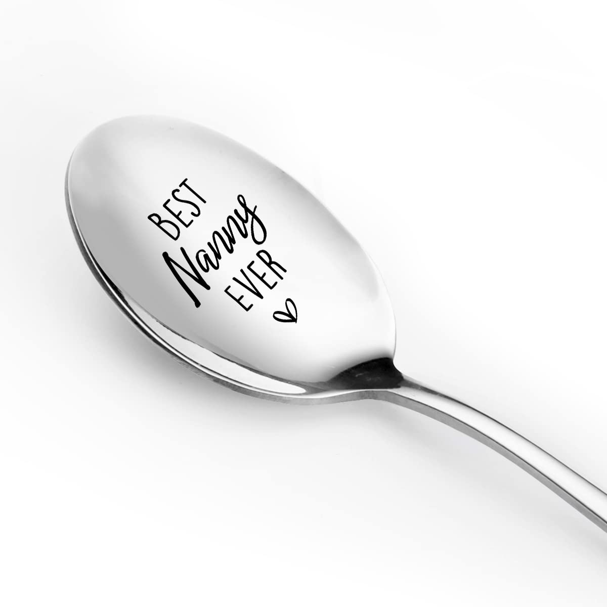 Nana Gifts from Granddaughter Grandson - Best Nanny Ever Spoon Funny Engraved Stainless Steel Grandma Gift for Mother's Day/Birthday/Christmas