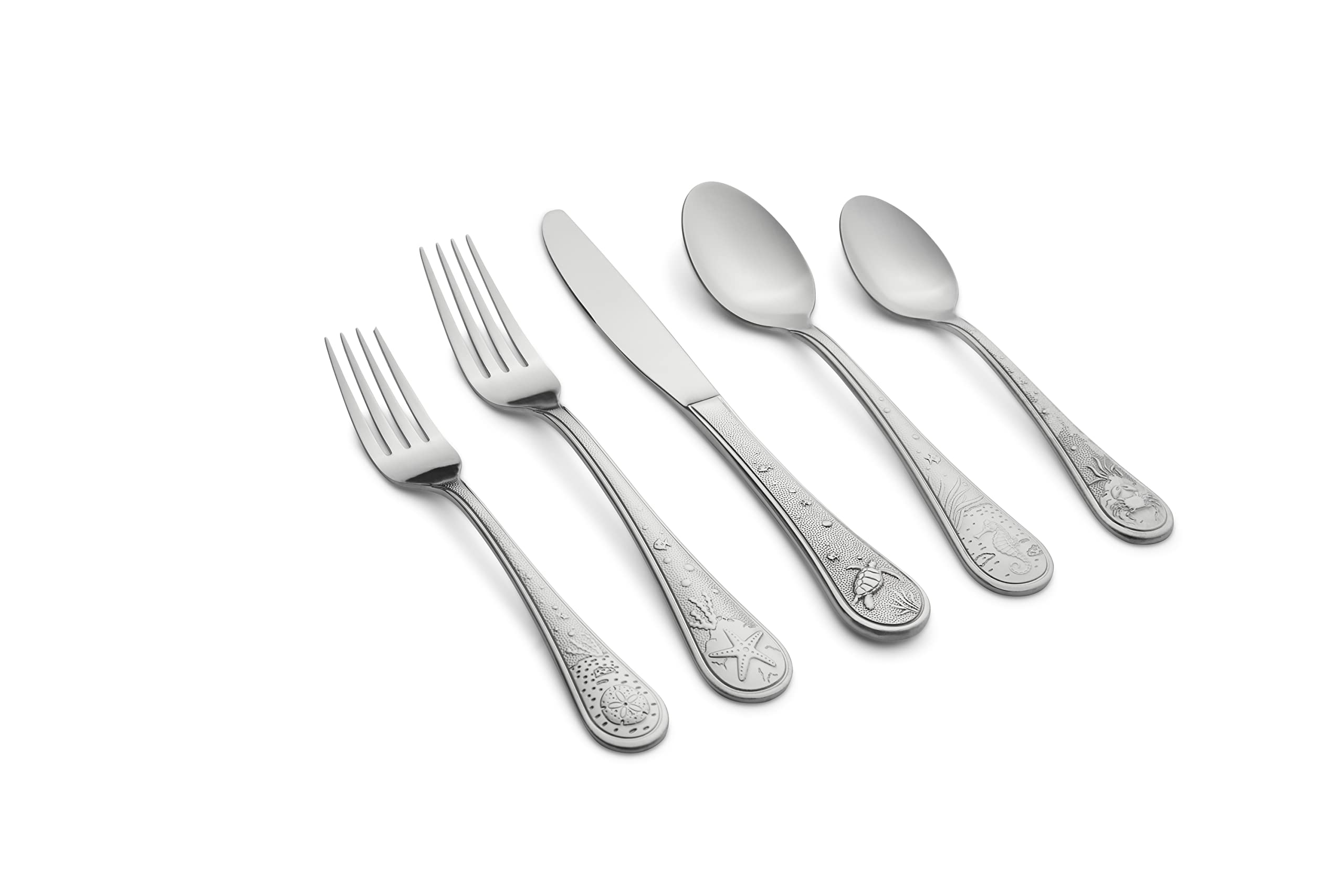 CAMBRIDGE Mirror Marine Life 20-Piece Flatware Set, Service for 4, (402820CML12DS)