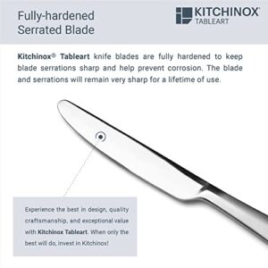 Kitchinox Alton Bay Satin 20-piece Stainless Steel Silverware Set, Flatware Service for 4