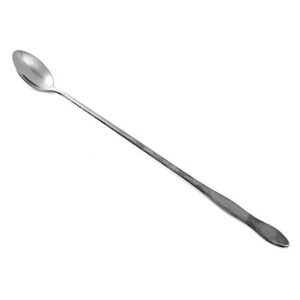 HornTide 6-Piece Mixing Spoon Set 10-Inch 26cm Long Handle Spoons for Ice Cream Cold Drink Fruit Juice Cocktail Stirring and More - Stainless Steel Mirror Polishing