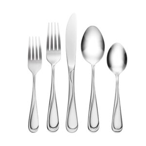 hampton forge swirl 58-piece flatware set,