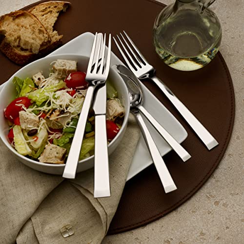 Mikasa Pinch Forged Stainless Steel 20 Piece Flatware Set, Service For 4