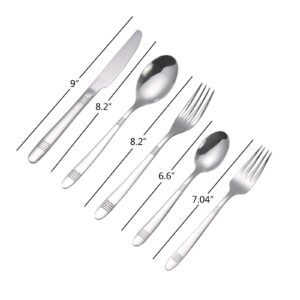 Callyne 40 Pieces Stainless Steel Flatware, Cutlery Set, Service for 8