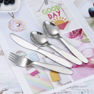 VANRA Premium 18/8 Stainless Steel Children Cutlery Set 6.6-inch Kids Dinner Knives Set 4 Pieces Silverware Flatware Utensil Set for Home School (4 Knives)