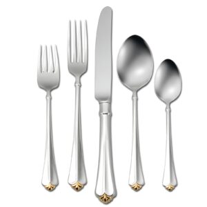 oneida golden juilliard 20-piece flatware set, service for 4