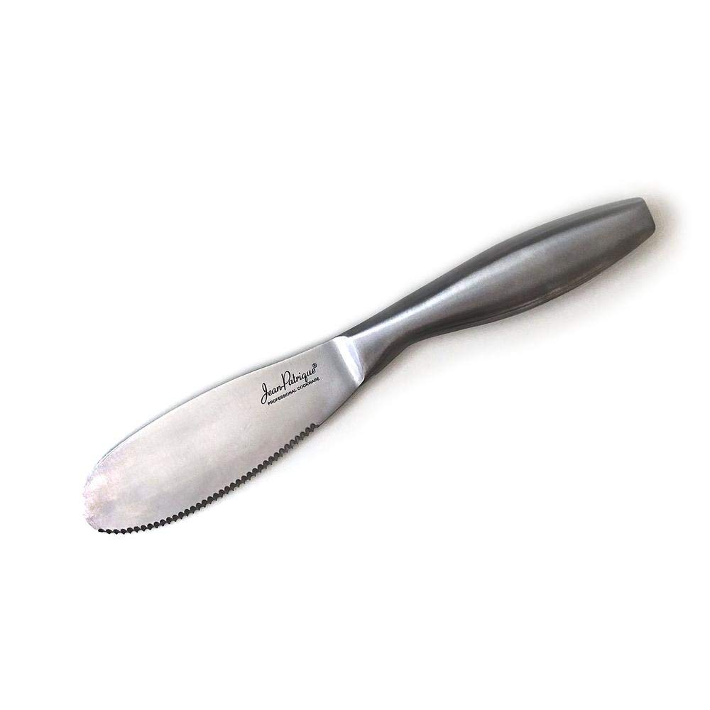 Jean-Patrique Butter Knife and Spreader | A butter knife and spreader with one smooth, rounded edge for spreading and one serrated edge for slicing fresh ingredients | From