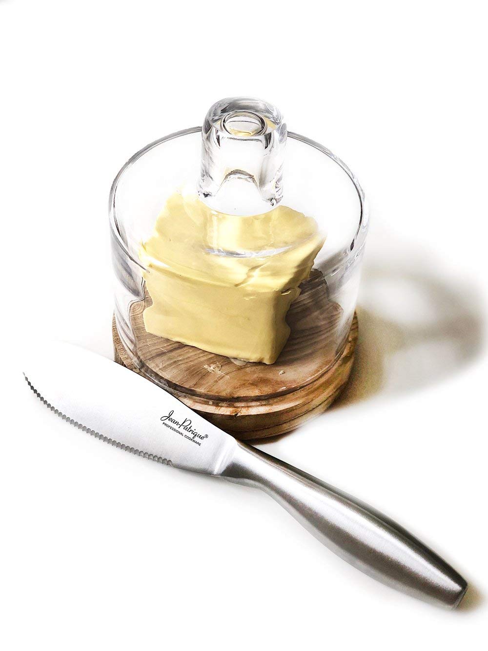 Jean-Patrique Butter Knife and Spreader | A butter knife and spreader with one smooth, rounded edge for spreading and one serrated edge for slicing fresh ingredients | From