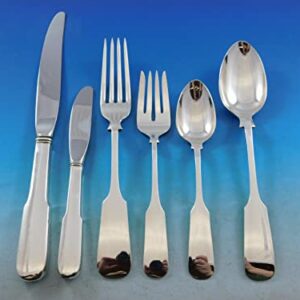 Old English Tipt by Gorham Sterling Silver Flatware Set 12 Dinner Service 78 Pcs